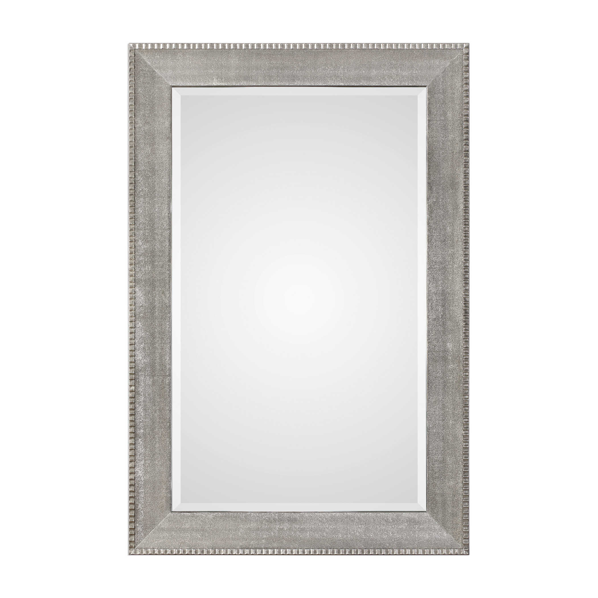 Leiston Metallic Silver Mirror by Uttermost Collection | Decorilla