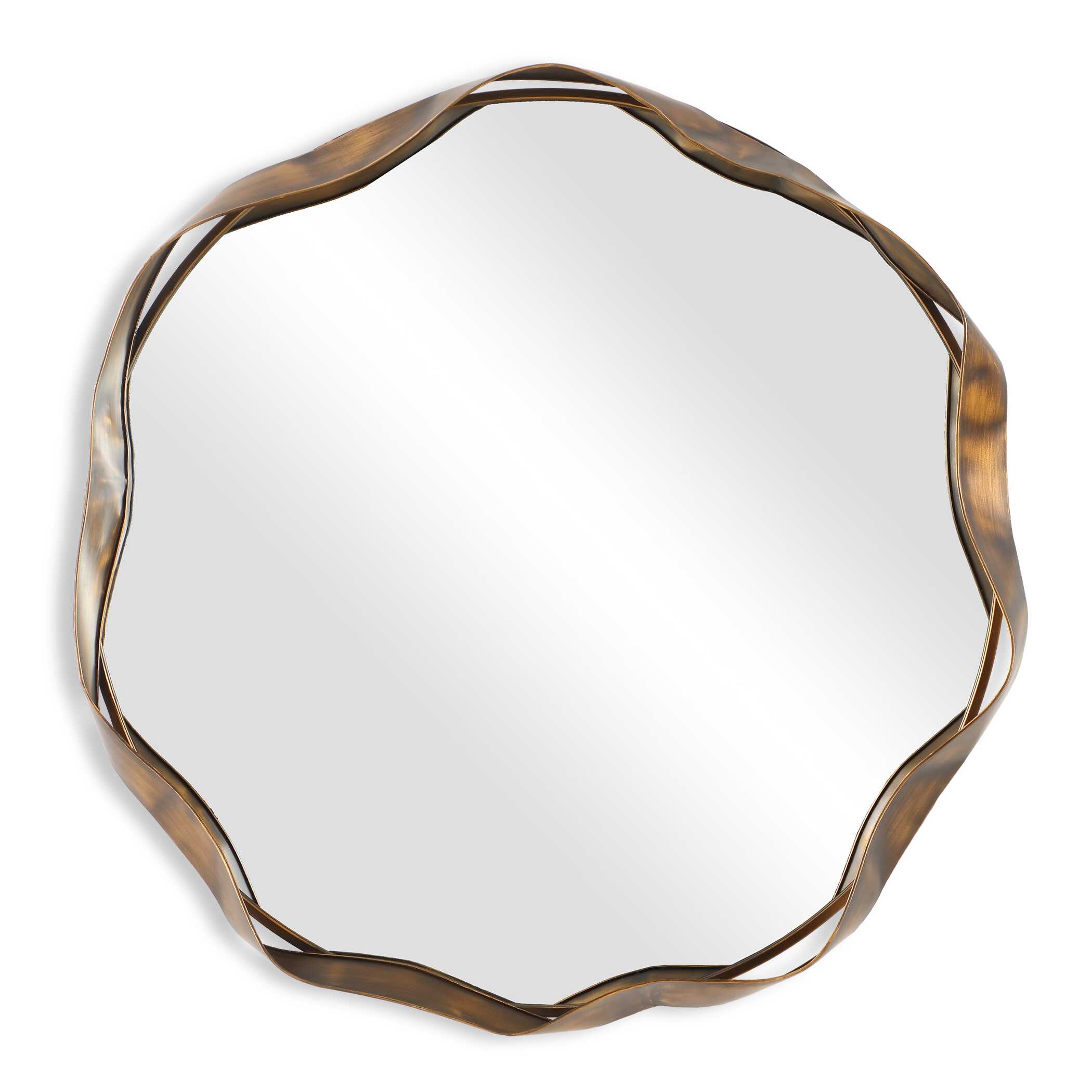 Catch The Wave Round Mirror by Uttermost Collection | Decorilla